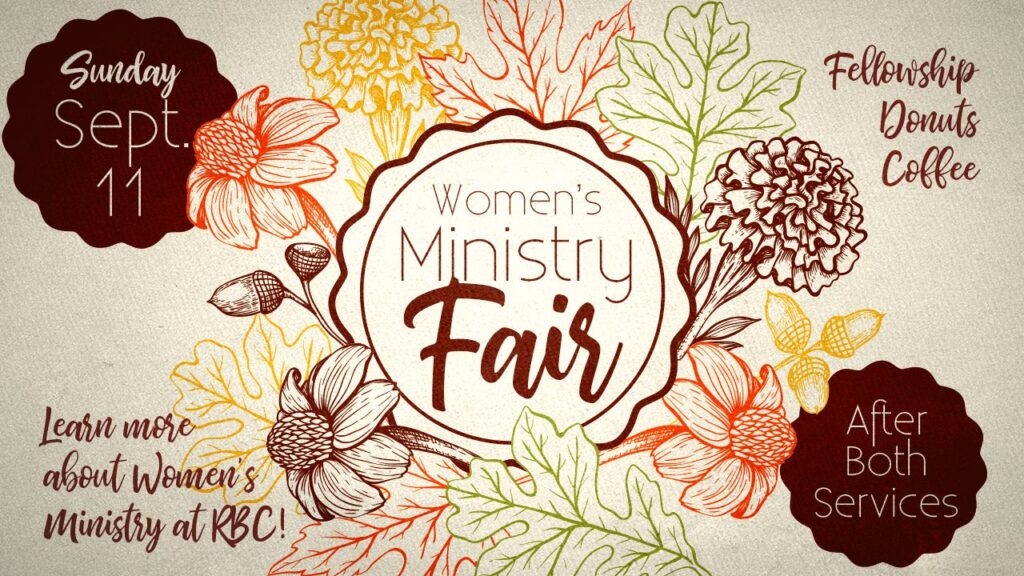 Women's Ministry Fair - Reston Bible Church