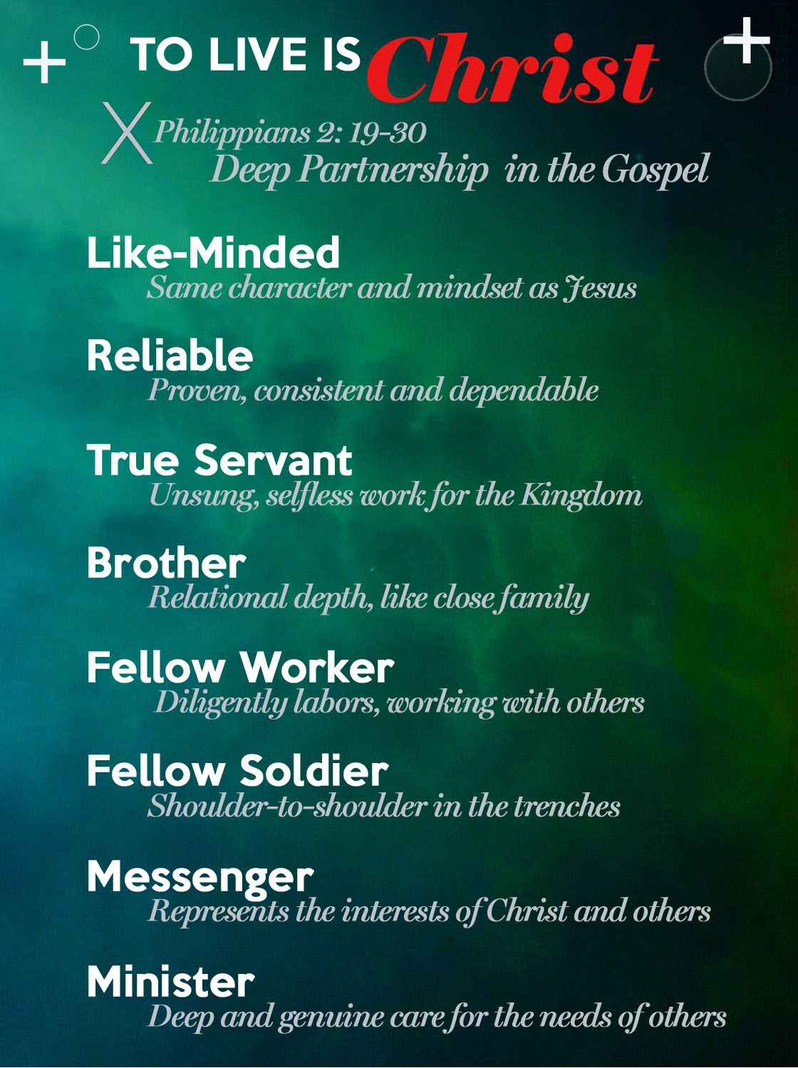 To Live Is Christ, Part 3: Deep Partnership in the Gospel - Reston ...